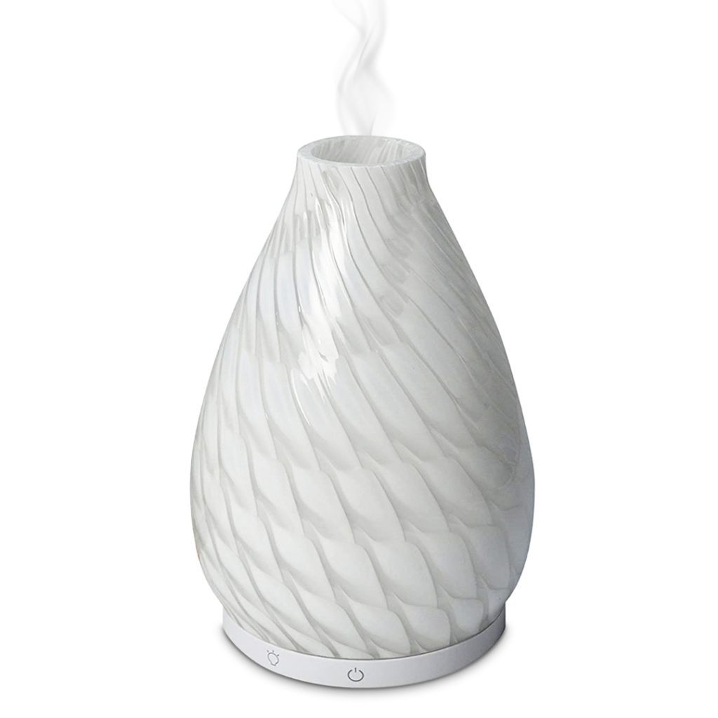 Kanalu hand blown glass vase diffuser - New Green Air Inc.
