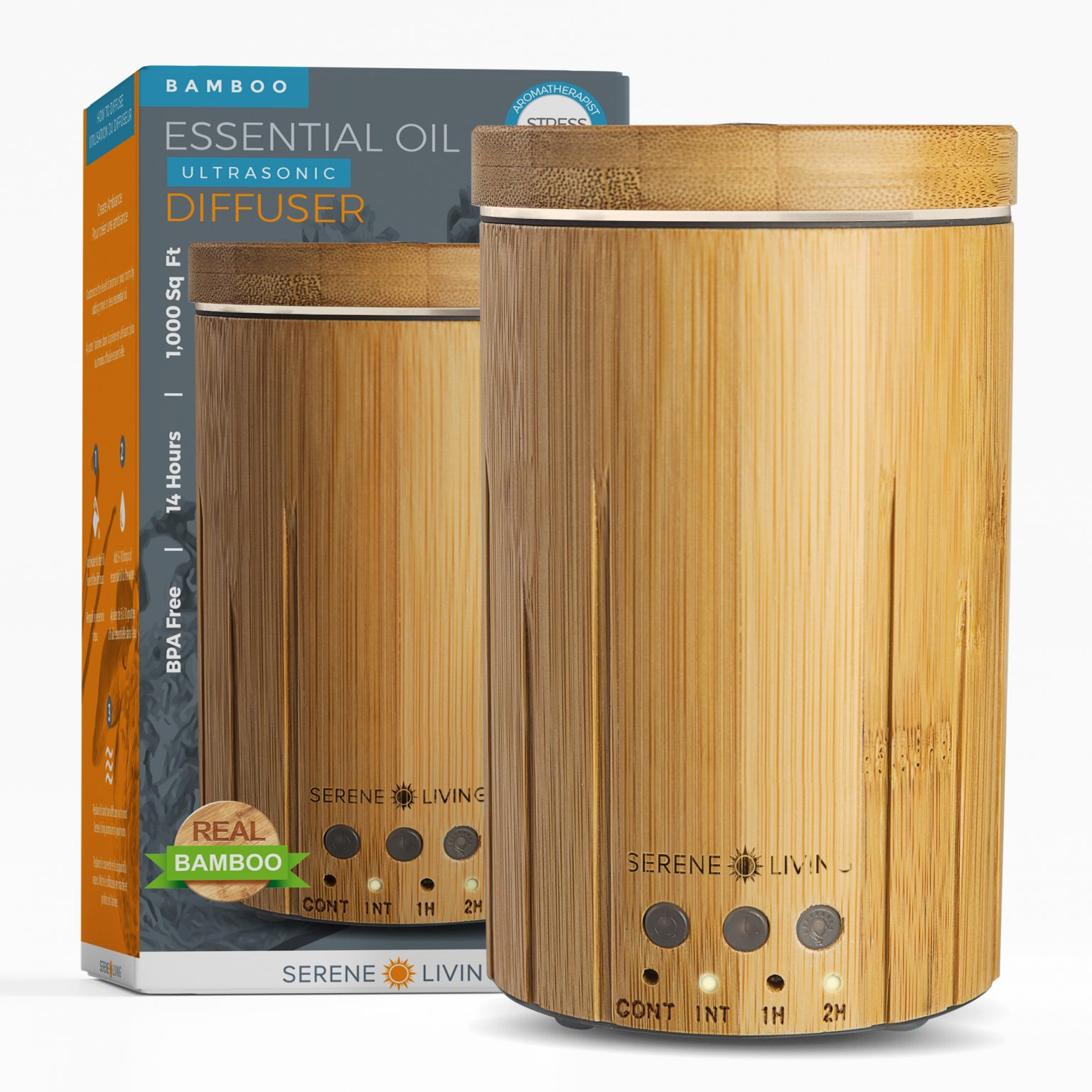 Real bamboo diffuser is crafted from sustainably sourced bamboo for a ...